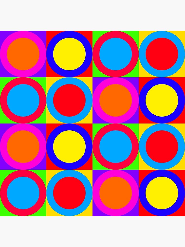"colorful retro pop art design" Poster by pauloneill-art | Redbubble