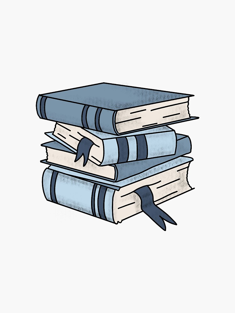 "Blue Books" Sticker for Sale by srdesigns03 | Redbubble