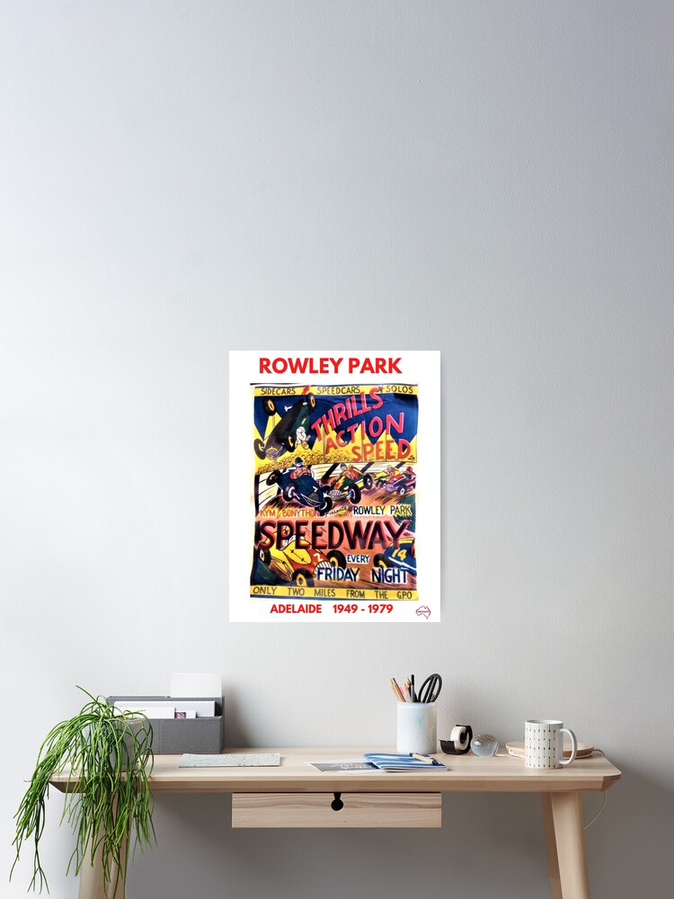 "Rowley Park Speedway, Adelaide" Poster for Sale by Andykinoz | Redbubble