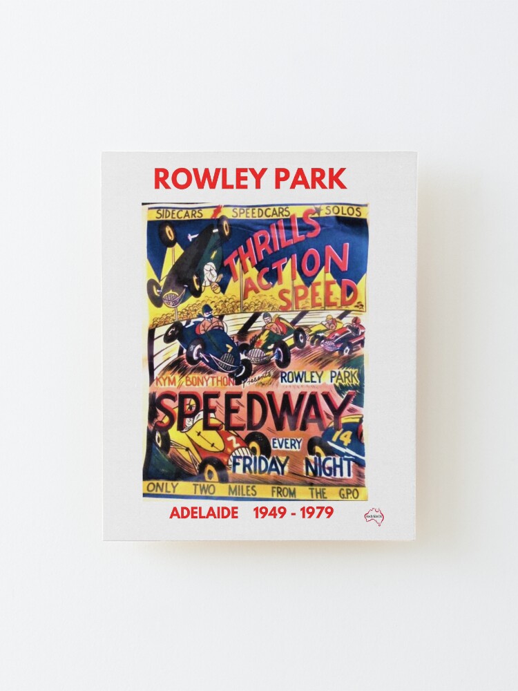 "Rowley Park Speedway, Adelaide" Mounted Print for Sale by Andykinoz ...