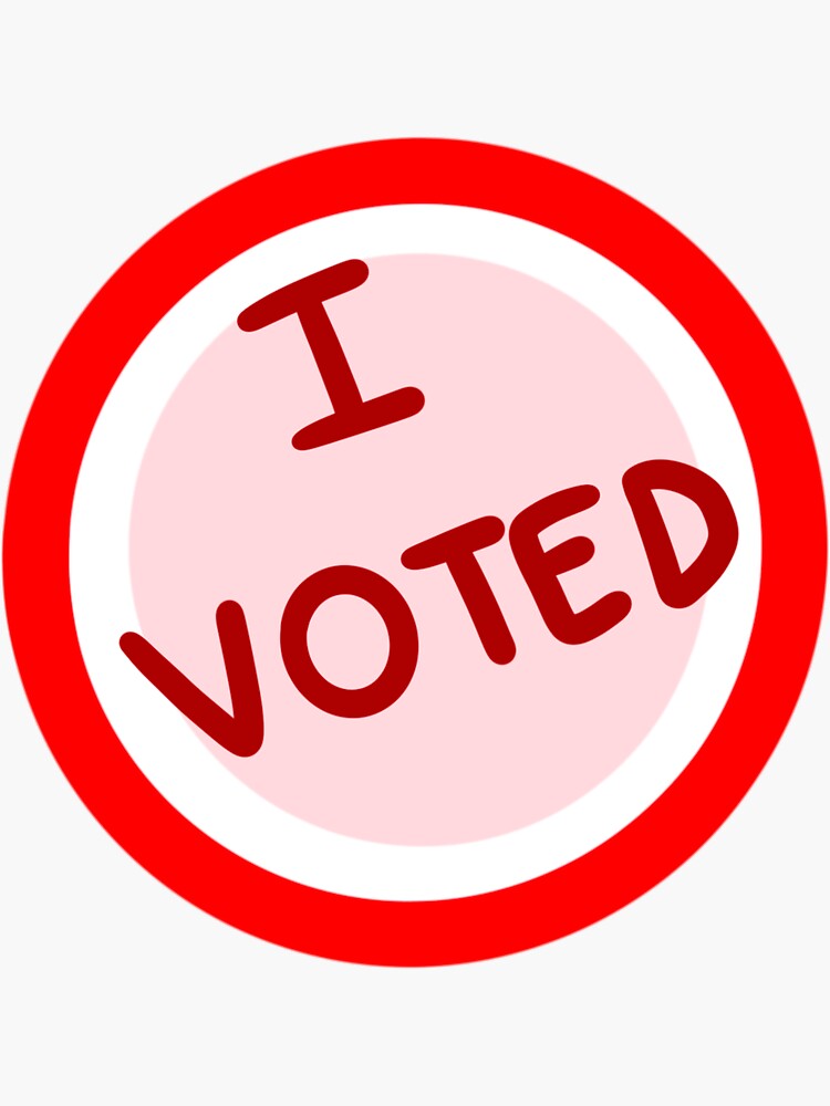 "Among Us I Voted" Sticker for Sale by blankstickers | Redbubble