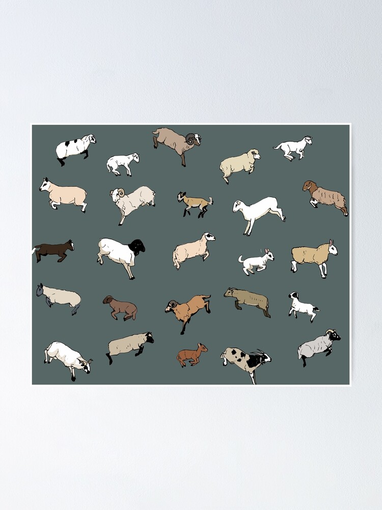 "Counting Sheep" Poster by Muninn | Redbubble