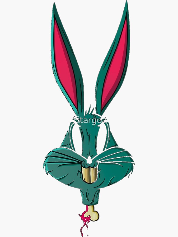 "Zombie rabbit" Sticker for Sale by Stargo7 | Redbubble