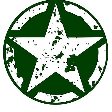 "Distressed Army Star" Sticker for Sale by WhatTheJeep | Redbubble