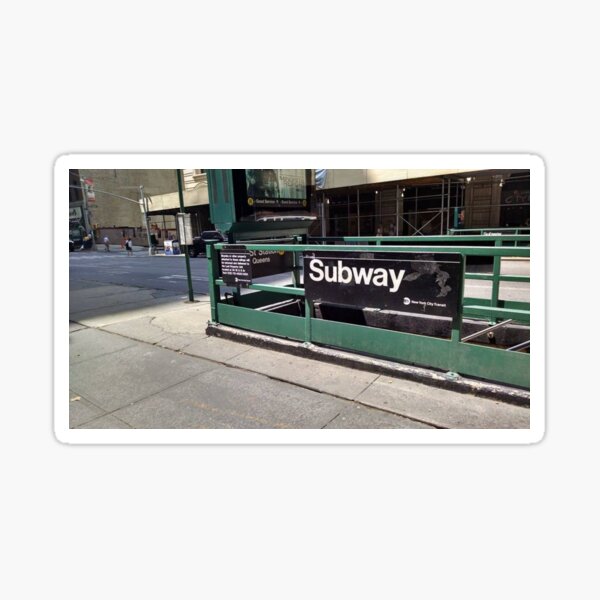 "NYC Subway" Sticker for Sale by danasaur4 | Redbubble