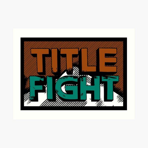 "Title Fight logo" Art Print for Sale by olly88 | Redbubble