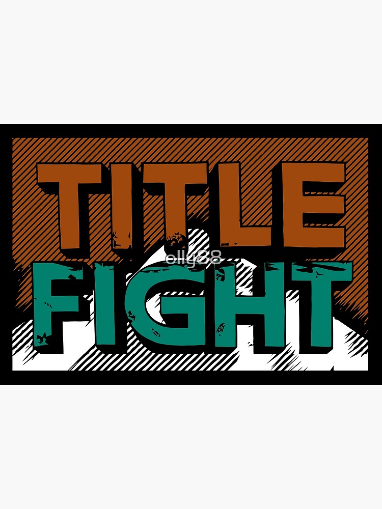 "Title Fight logo" Poster for Sale by olly88 | Redbubble