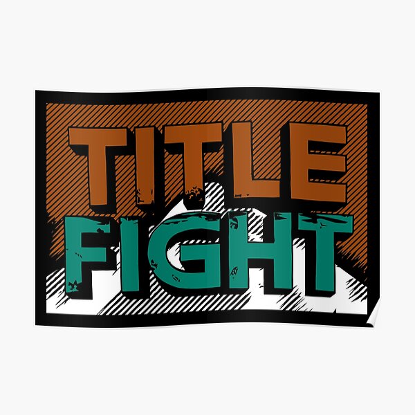 "Title Fight logo" Poster for Sale by olly88 | Redbubble