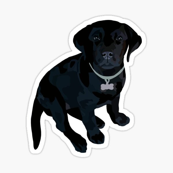 "Black Lab Dog" Sticker for Sale by lilyconstantino | Redbubble