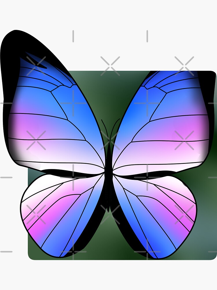 "Trans Butterfly" Sticker by Xiathoras | Redbubble