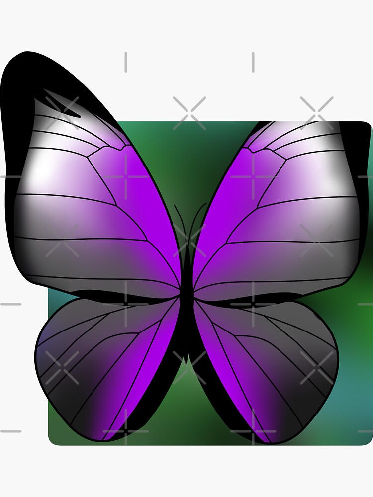 "Ace Butterfly" Sticker by Xiathoras | Redbubble