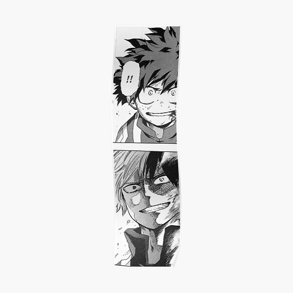 Deku Vs Todoroki Poster By Thepicturepatch Redbubble