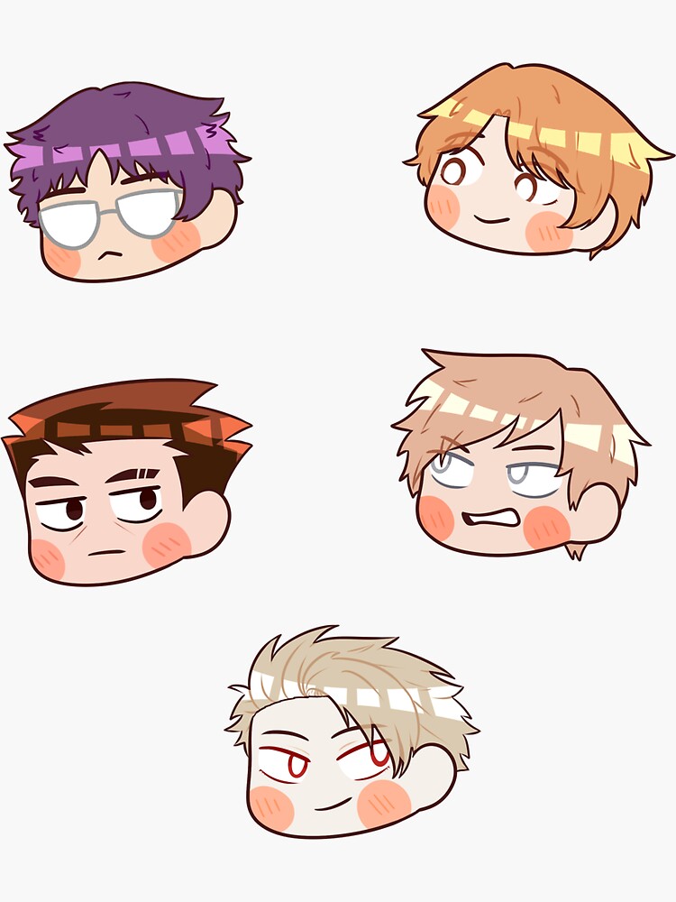 "Weak Hero Union Heads " Sticker for Sale by Micro-Zen | Redbubble