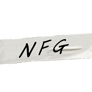 "NFG" Sticker for Sale by Steed-toed | Redbubble