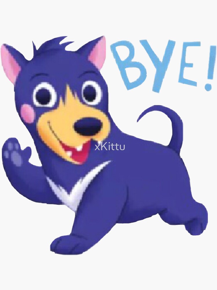 BYE!” Taz the Tasmanian Devil (the BYE dog)" Sticker for Sale by xKittu ...