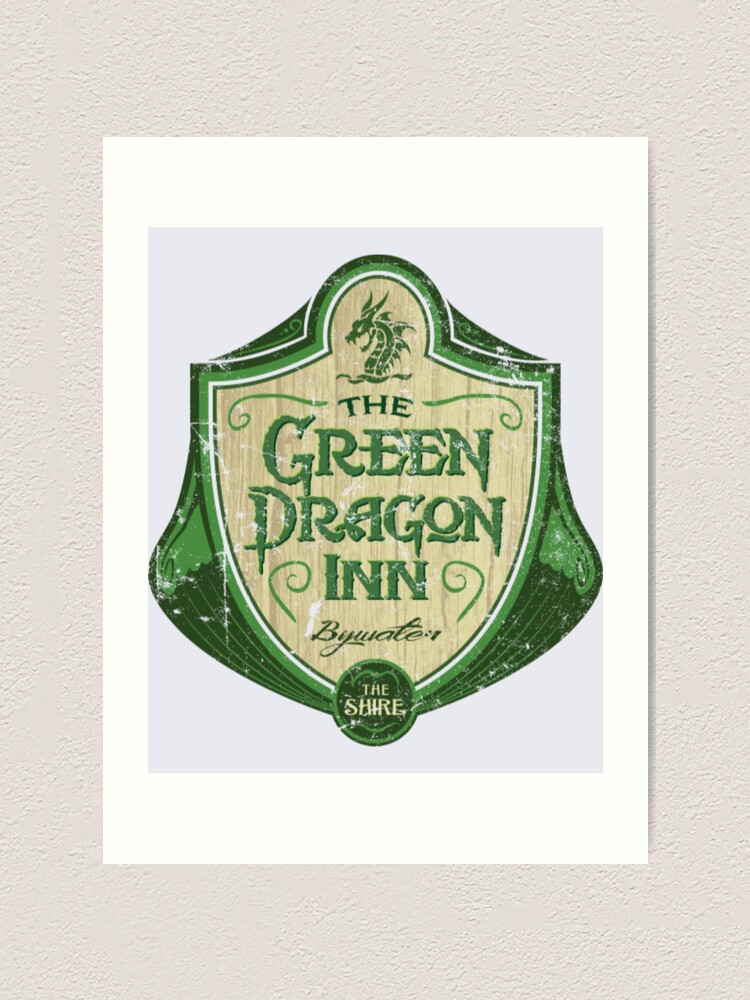 "The Green Dragon Inn " Art Print by ARCADESHIRTS | Redbubble