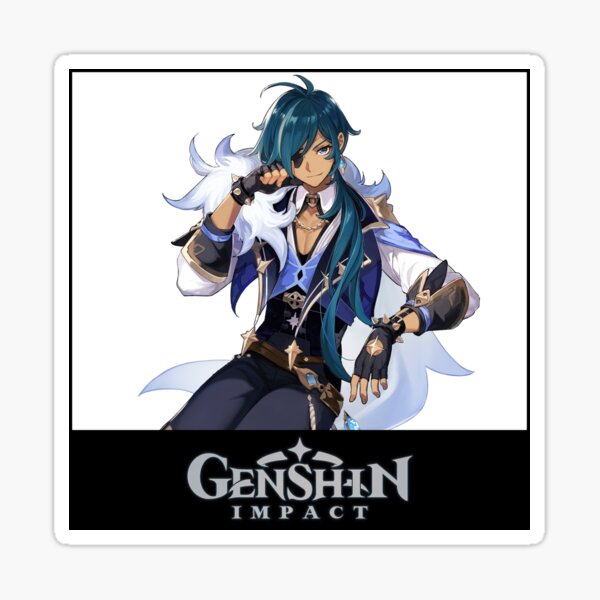 "Genshin Impact Kaeya" Sticker for Sale by HandyBrandy | Redbubble