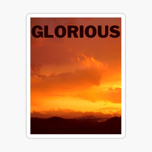 "A Glorious Sunset" Sticker for Sale by PODMSH | Redbubble