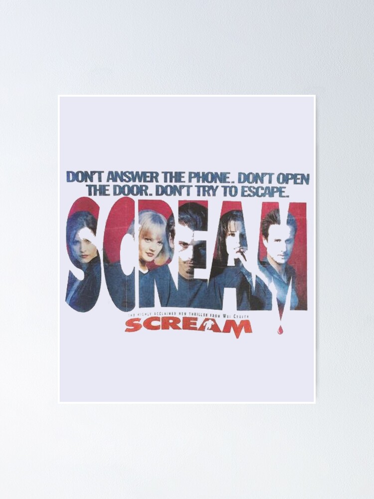 "Scream Inspired " Poster by ARCADESHIRTS | Redbubble