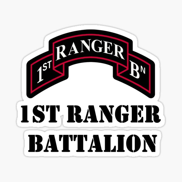 "Army 1st Ranger Battalion Full Color Veteran" Sticker for Sale by ...