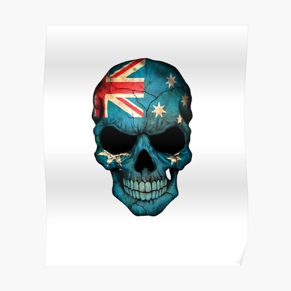 "Australian Skull" Poster by morrismorgan | Redbubble