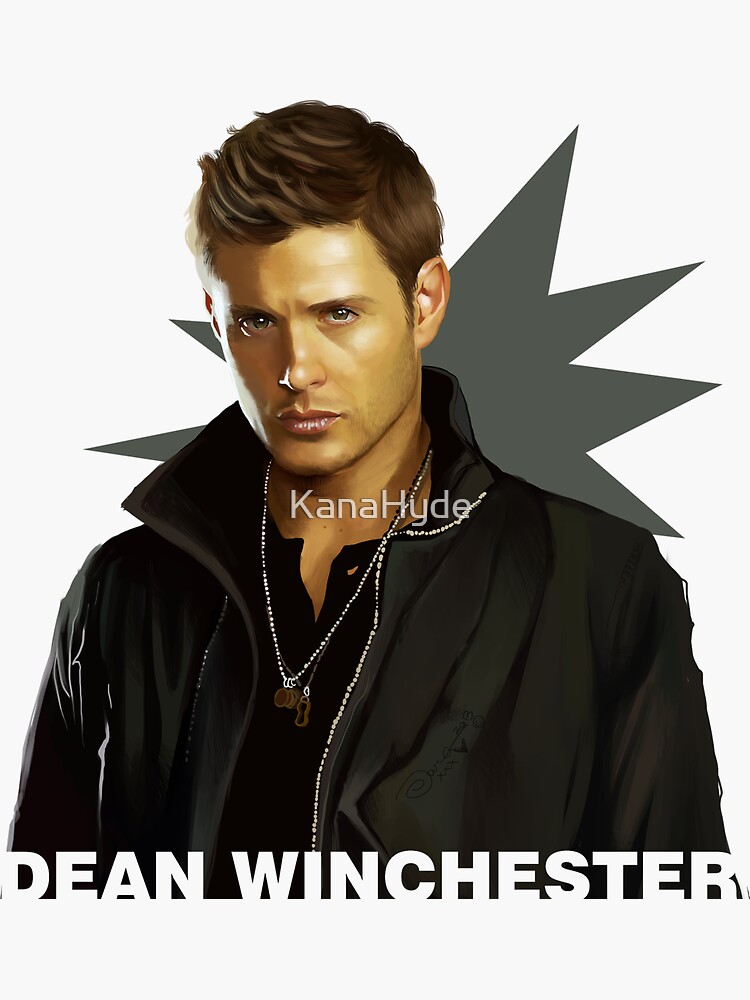 "Dean Winchester" Sticker for Sale by KanaHyde | Redbubble