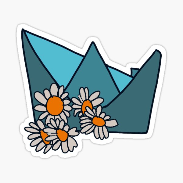 "A beautiful blue paper boat" Sticker for Sale by evelinedsouza | Redbubble