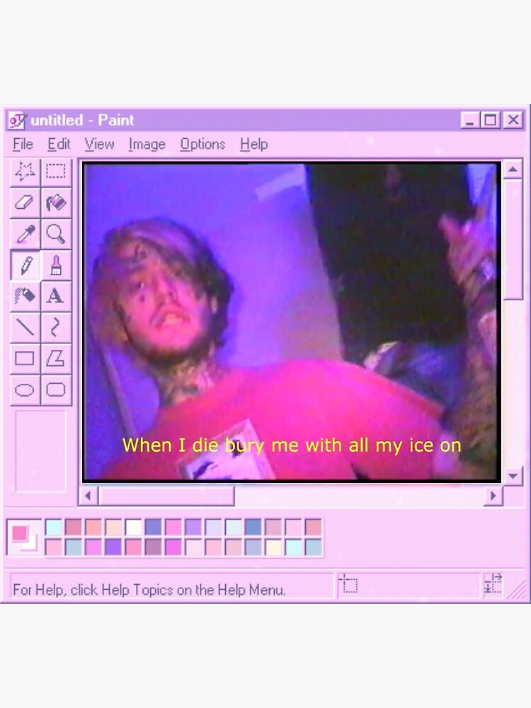 "lil peep "witchblades" pink retro aesthetic" Poster by sadboyzz ...