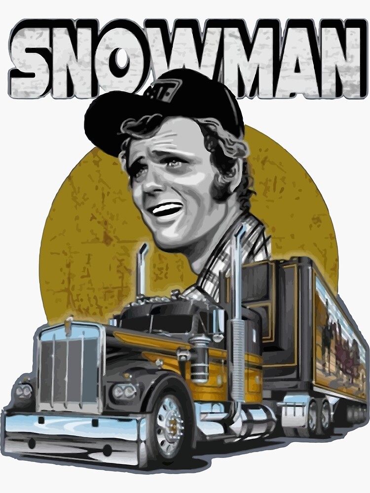 "Men_s Jerry Reed Snowman Men_s Smokey and The Bandit" Sticker for Sale ...
