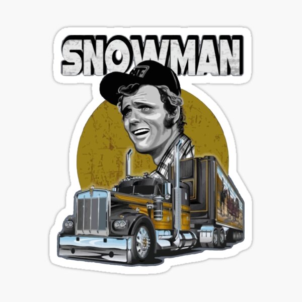 "Men_s Jerry Reed Snowman Men_s Smokey and The Bandit" Sticker for Sale ...