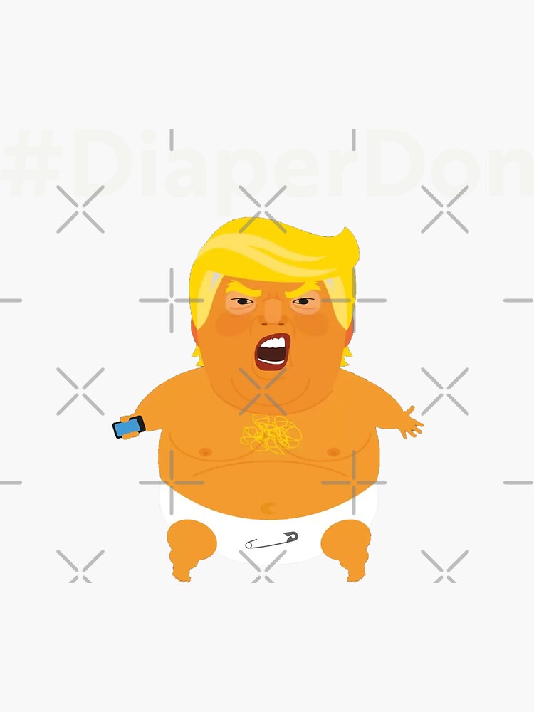 "#DiaperDon" Sticker for Sale by ToyoTees | Redbubble