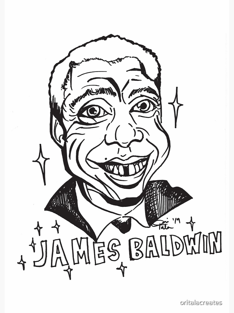 "Color Your Own Black Legendary, James Baldwin" Sticker for Sale by ...