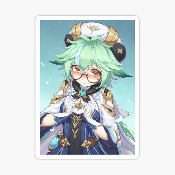 "Sucrose Shy - Genshin Impact" Sticker for Sale by pseudop | Redbubble