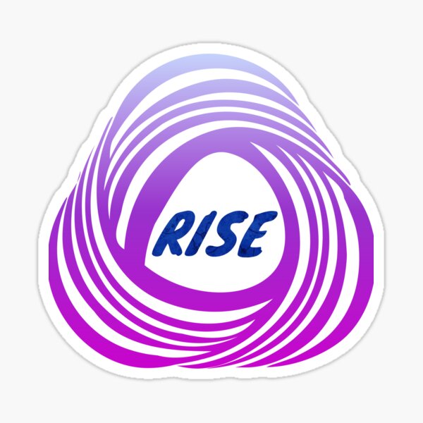 "motivational design-RISE" Sticker for Sale by raidsome | Redbubble