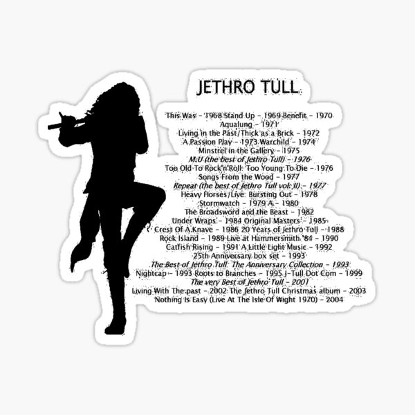 Jethro Tull Stickers | Redbubble
