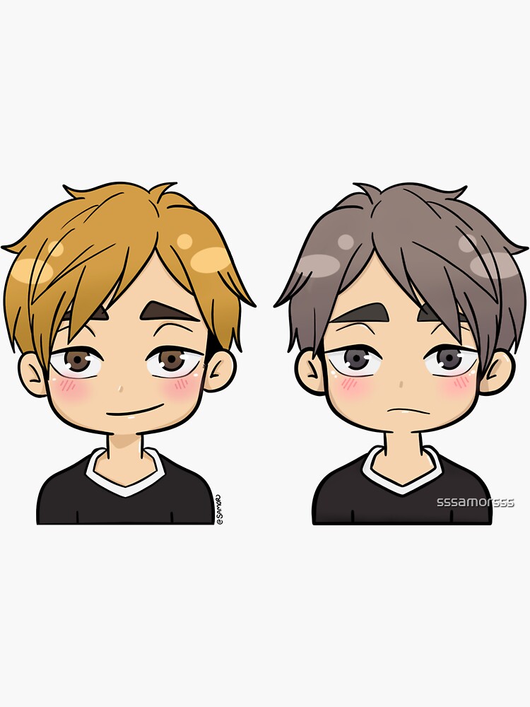 "Chibi Miya Twins" Sticker for Sale by sssamorsss | Redbubble