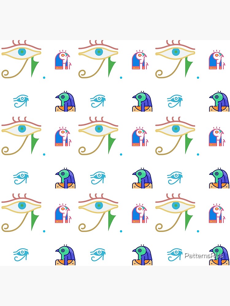 "Ancient Egyptian Eye of Horus Pattern" Poster for Sale by PatternsRUs ...