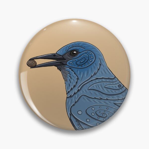 "Pinyon Jay" Pin for Sale by Corvus-latrans | Redbubble