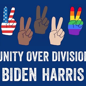 "Unity over division Biden harris " Sticker for Sale by Designhub14 ...