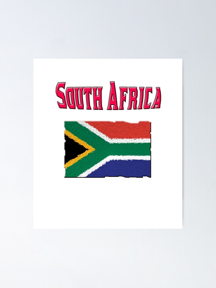 "South Africa Flag" Poster for Sale by FunnyOfferings | Redbubble