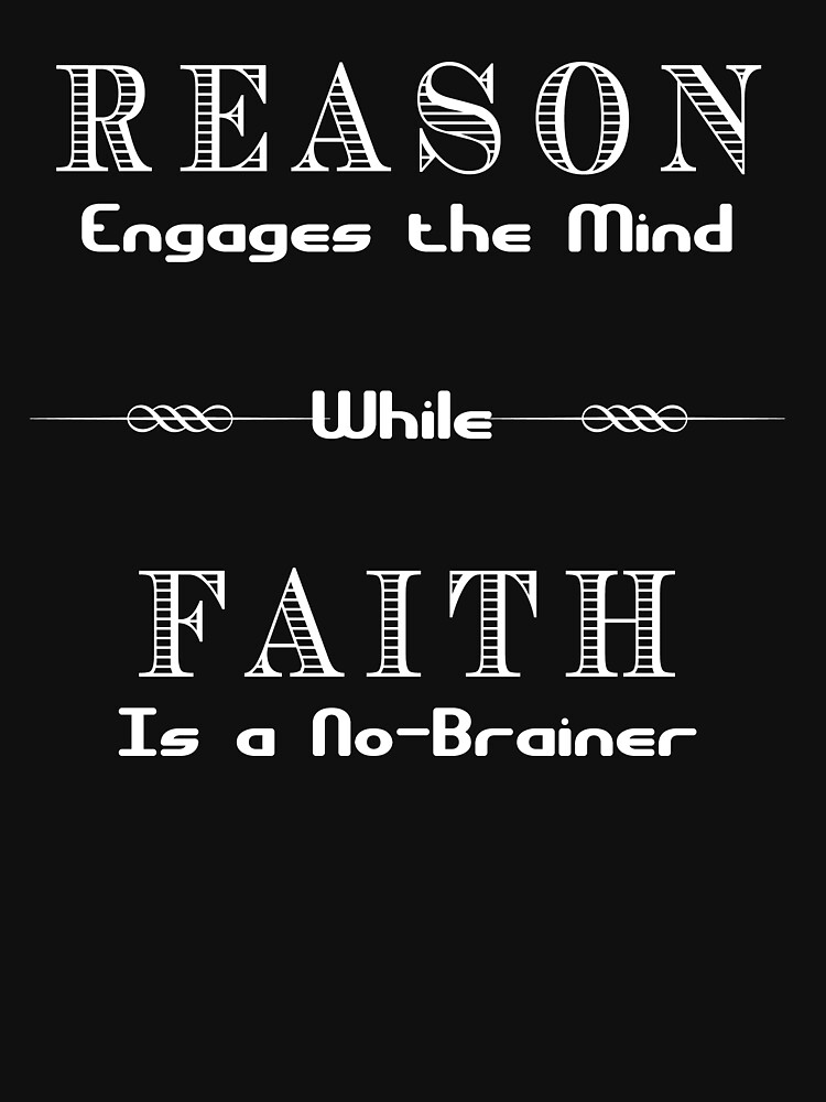 "Reason vs. Faith" T-shirt by oddmetersam | Redbubble | reason t-shirts ...
