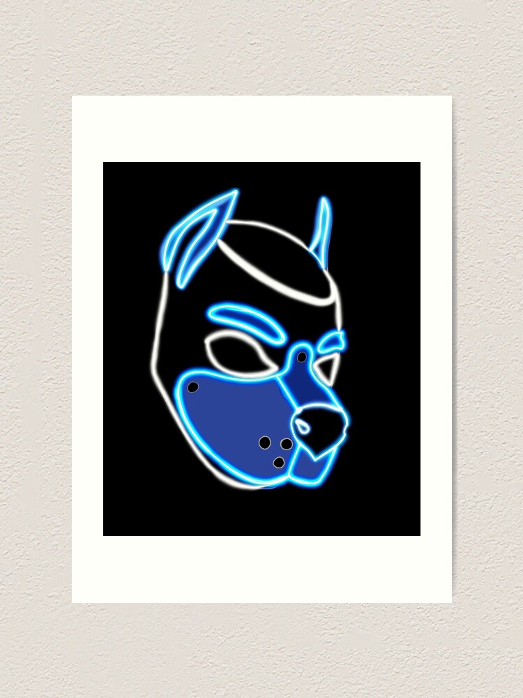 "Blue Pup" Art Print by Saucydarkmatter | Redbubble