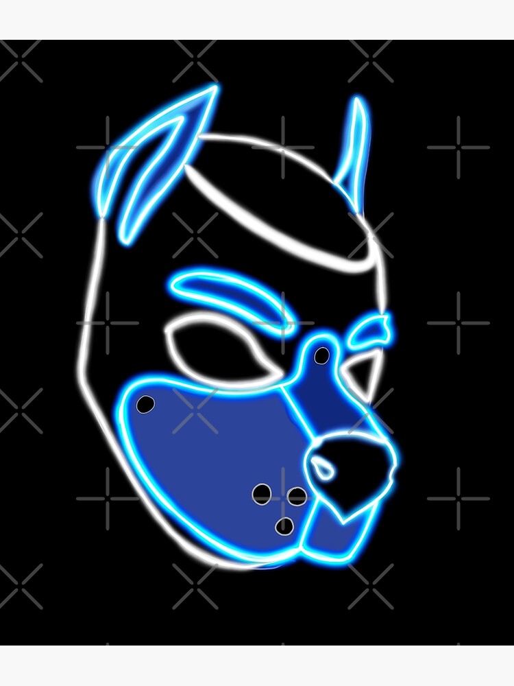 "Blue Pup" Art Print by Saucydarkmatter | Redbubble