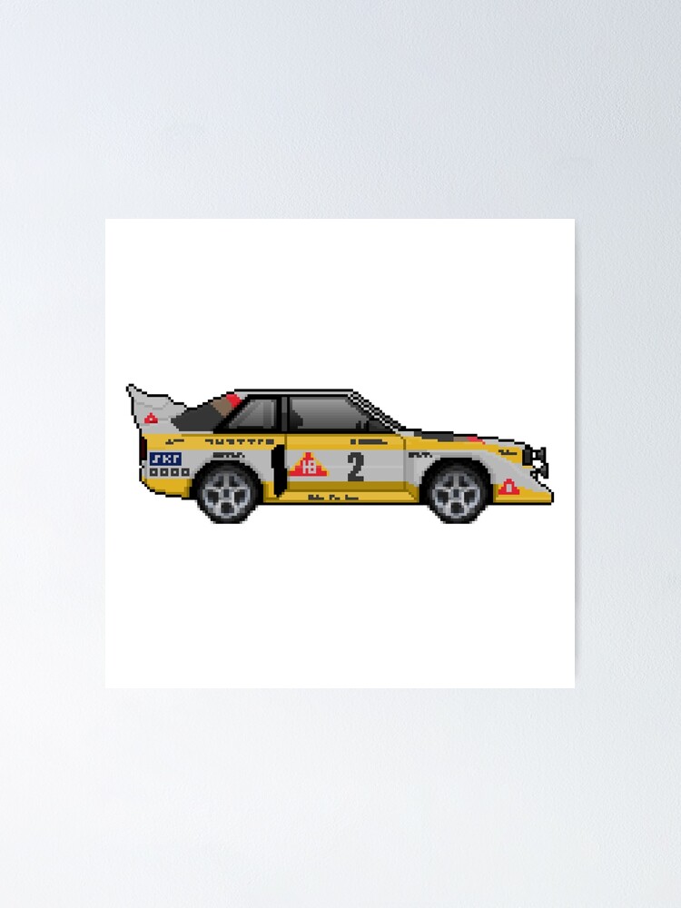 Póster «Audi Sport Quattro S1 Pixel Art» de teccsupport | Redbubble