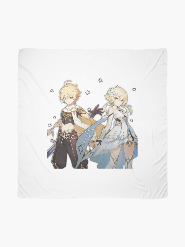 "Genshin Impact Aether Lumine" Scarf by milkuvvay | Redbubble