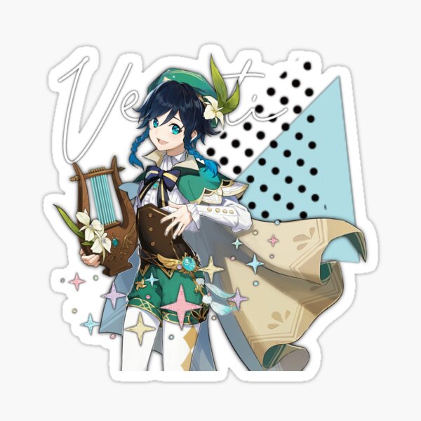 "Venti Genshin Impact" Sticker by milkuvvay | Redbubble