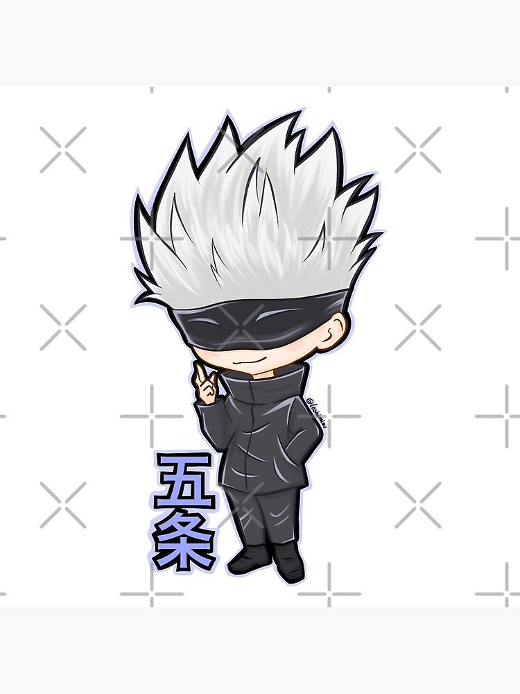 Impression photo « Chibi Mignon Satoru Gojo Sensei Jujutsu Kaisen ...