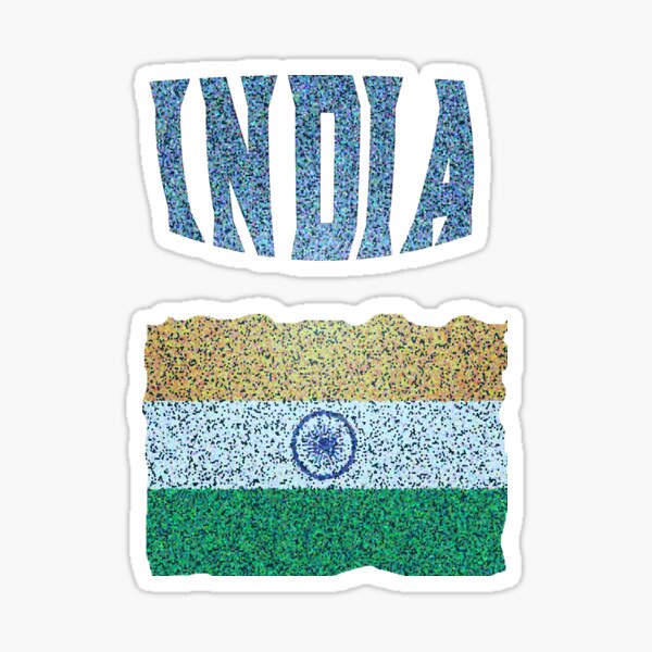 "India Flag" Sticker by FunnyOfferings | Redbubble