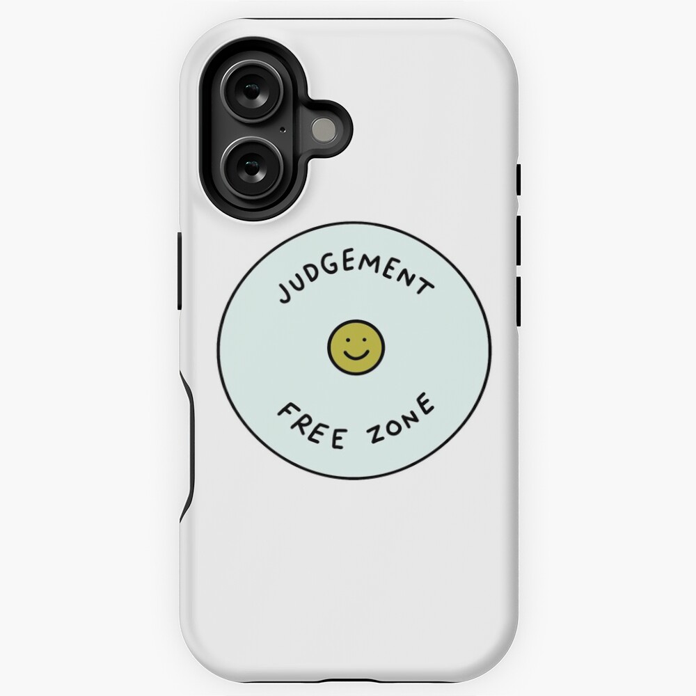 "Judgement free zone" Sticker for Sale by Doctor Michaela | Redbubble