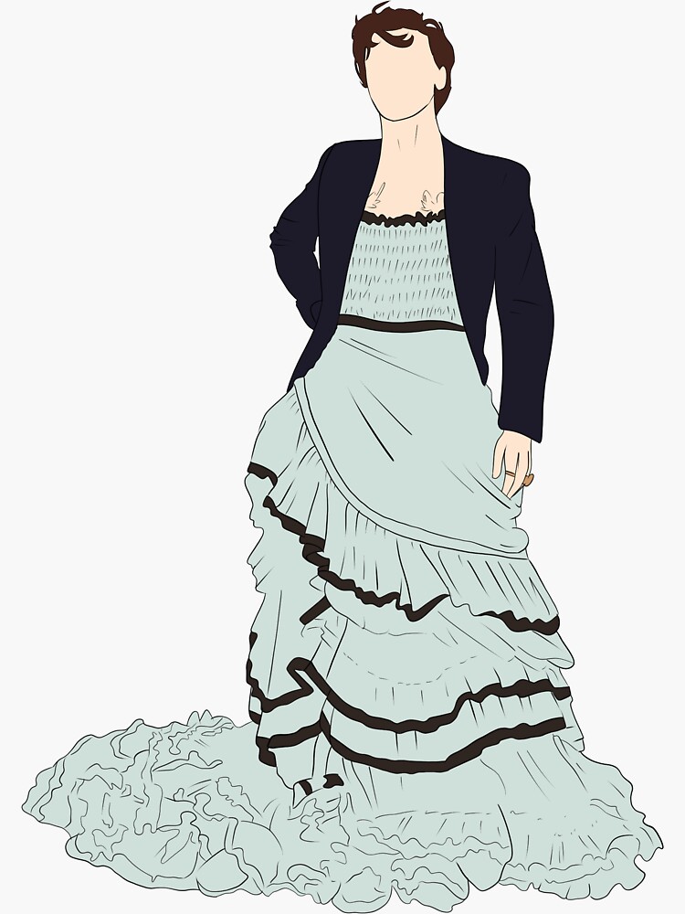 "Harry Styles Vogue" Sticker by nekojita- | Redbubble